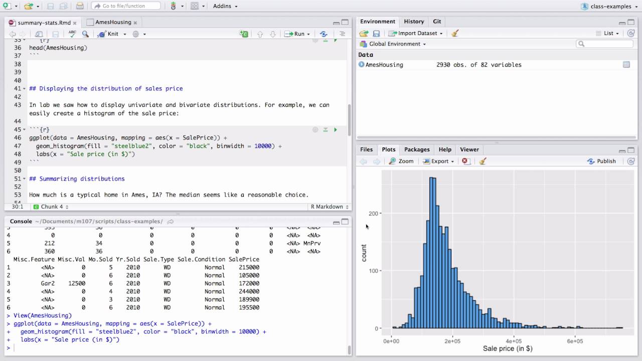 R logiciels analyse de données | HT Pratique