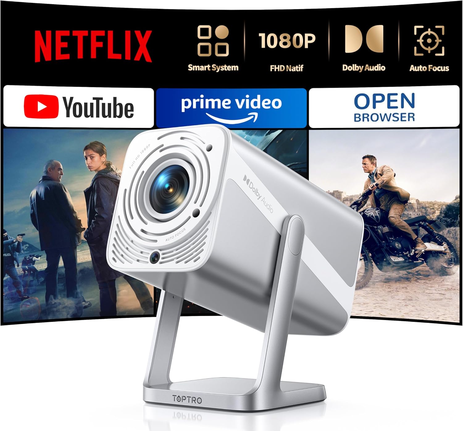 Vidéoprojecteurs TOPTRO: Top 8 des meilleurs modèles de la marque